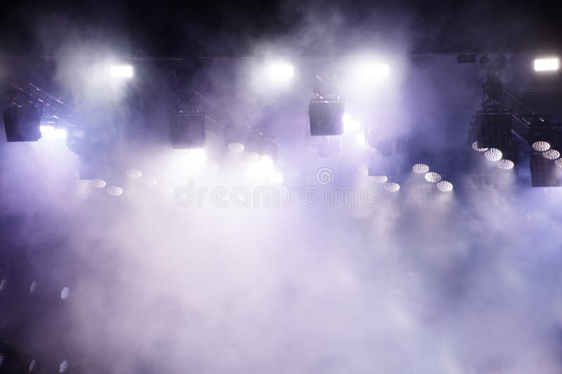 Blue Light at a Concert. Abstract Background Stock Image - Image of ...