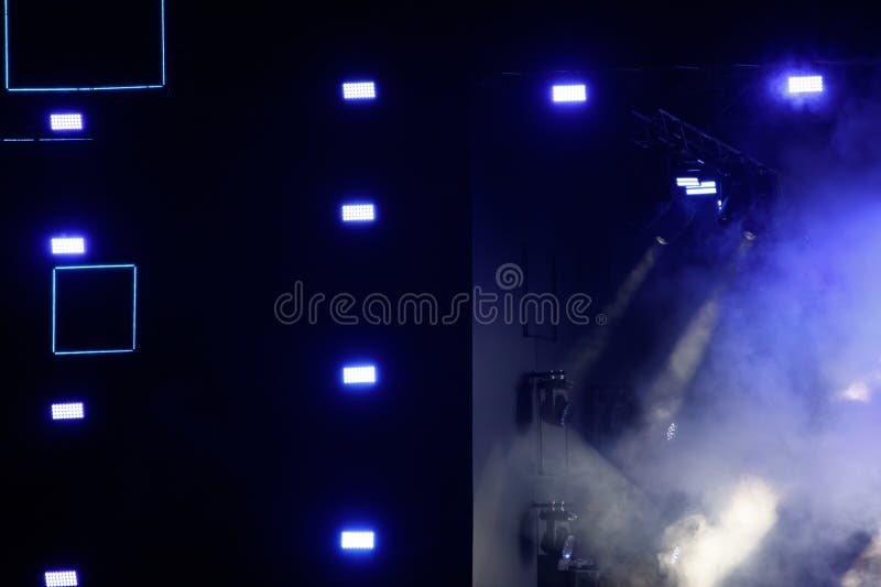Blue Light at a Concert. Abstract Background Stock Image - Image of ...