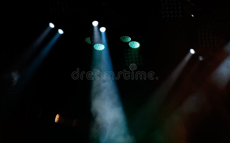 Blue Light at a Concert. Abstract Background Stock Image - Image of ...