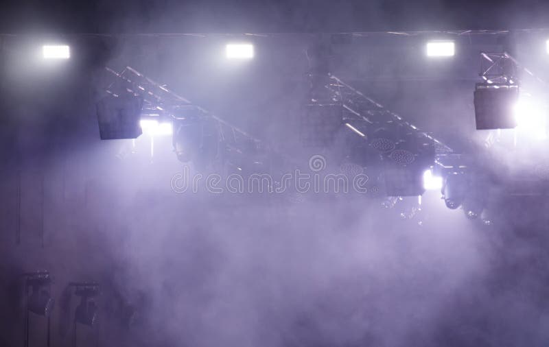 Blue Light at a Concert. Abstract Background Stock Photo - Image of ...