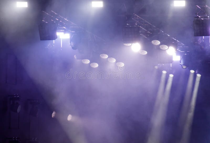 Blue Light at a Concert. Abstract Background Stock Photo - Image of ...