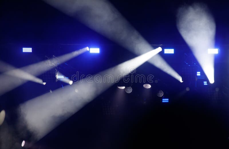 Blue Light at a Concert. Abstract Background Stock Image - Image of ...
