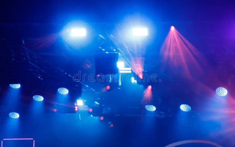 Blue Light at a Concert. Abstract Background Stock Image - Image of ...