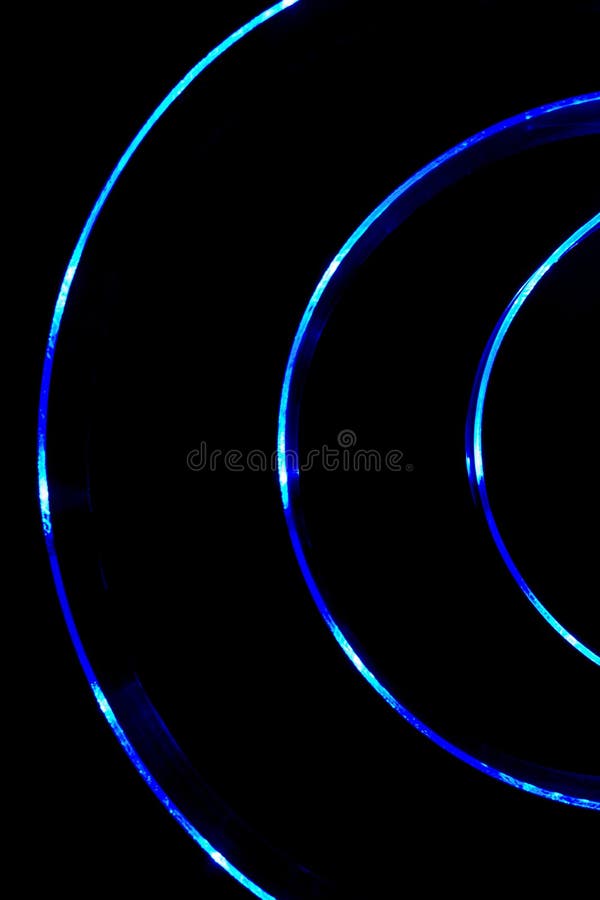 Blue Light Curve on Black Background, Abstract Photo Stock Illustration ...