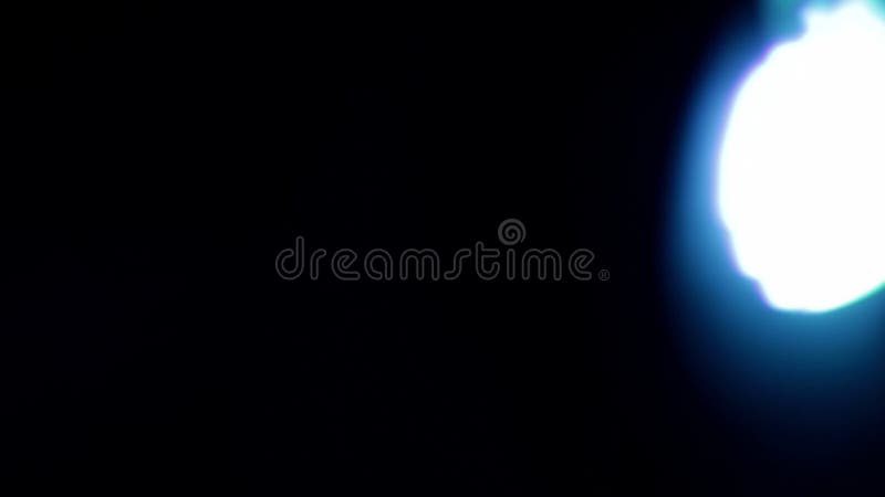 Blue Light Defocused Reflections Screen Overlay on a Black Background ...