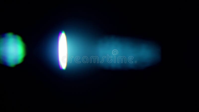 Blue Light Defocused Reflections Screen Overlay on a Black Background ...