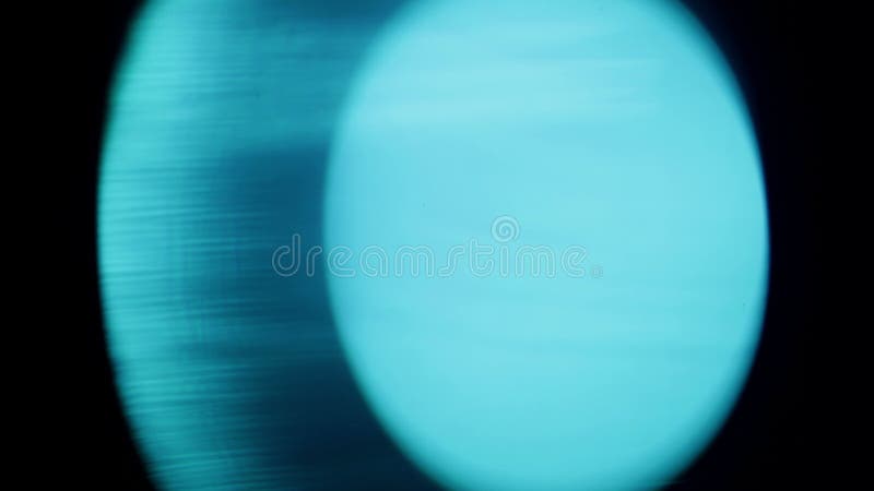 Blue Light Defocused Reflections Screen Overlay on a Black Background ...