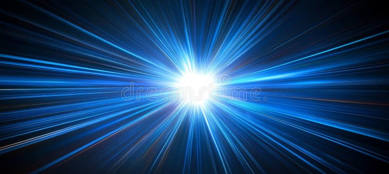 Blue Light Explosion, Abstract Speed Motion Background. Technology ...