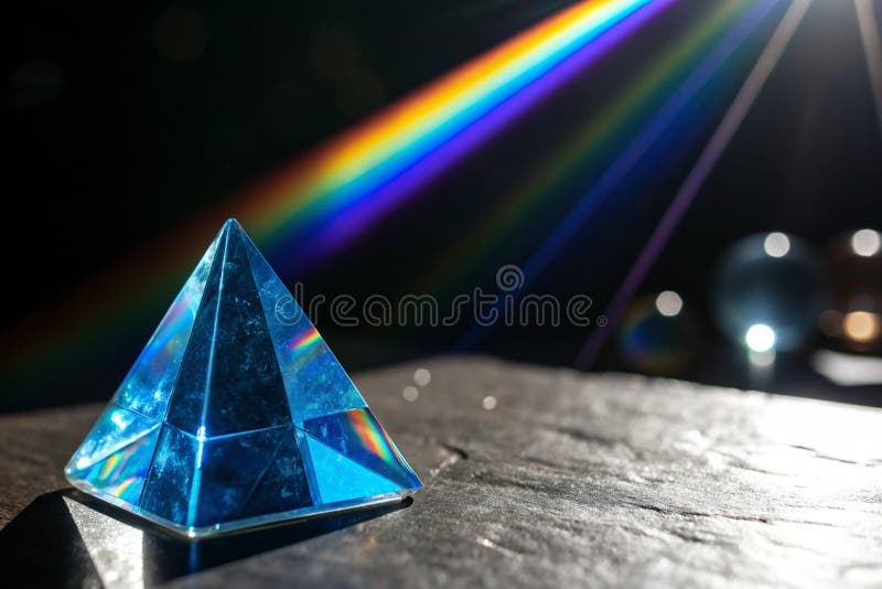 Blue Light Flare Prism Rainbow Reflections Stock Illustration ...