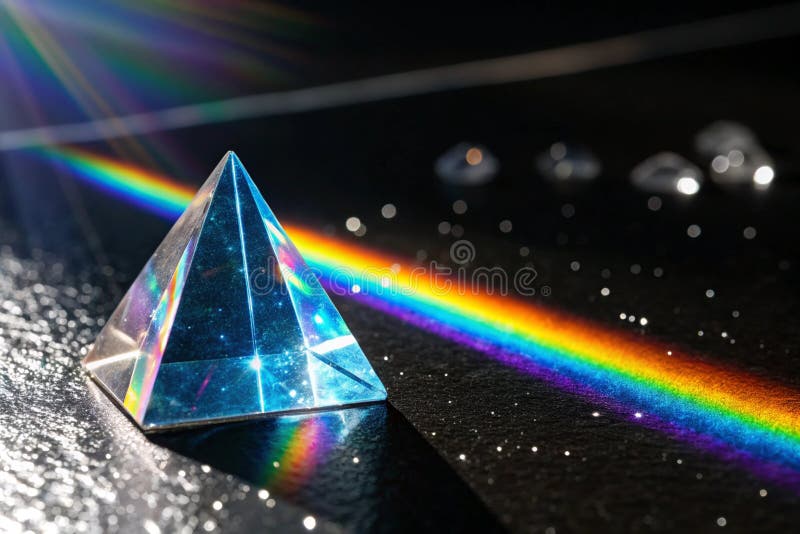 Blue Light Flare Prism Rainbow Reflections Stock Illustration ...