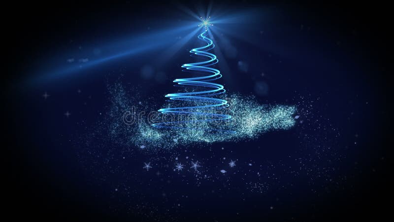 Christmas tree animation stock footage. Video of santa - 43268796