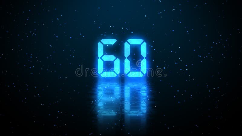 Digits Display stock vector. Illustration of blue, background - 16352699
