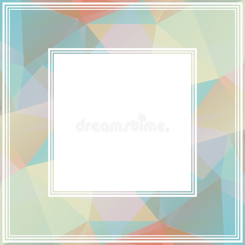 Blue Light Polygonal Border Stock Vector - Illustration of abstract ...