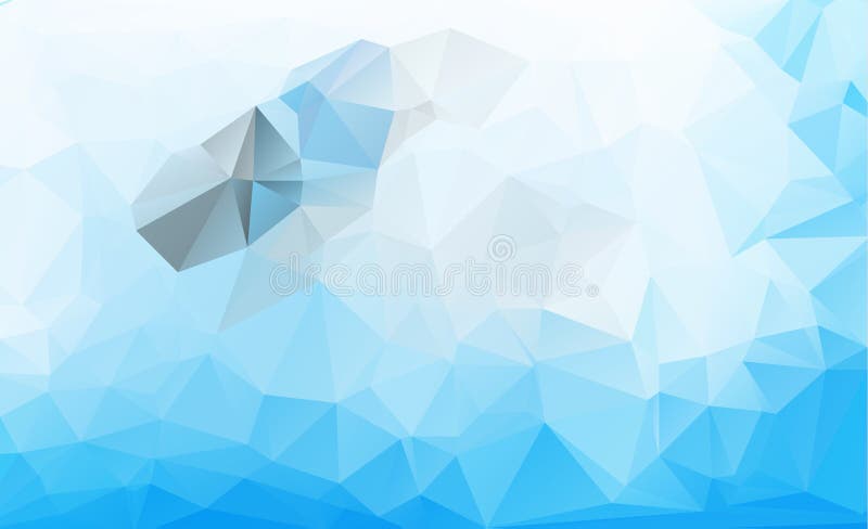Blue Light Polygonal Low Polygon Triangle Pattern Background Stock Vector - Illustration of ...