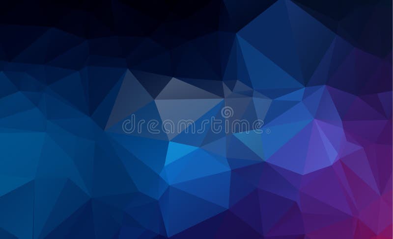 Blue Light Polygonal Low Polygon Triangle Pattern Background Stock ...