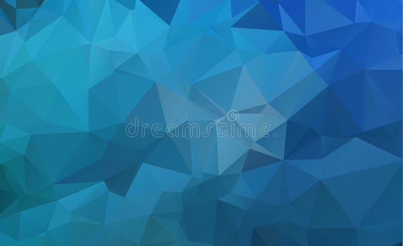 Blue Light Polygonal Low Polygon Triangle Pattern Background Stock Vector - Illustration of ...