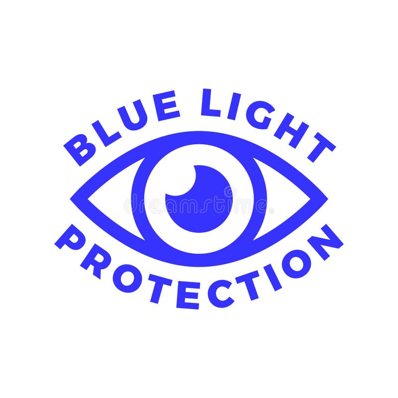 Blue Light Protected Eye Symbol, Blue Light Causes Health Problems and ...