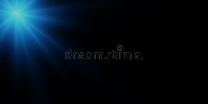 Blue Light Ray or Sun Beam Vector Background. Stock Illustration ...