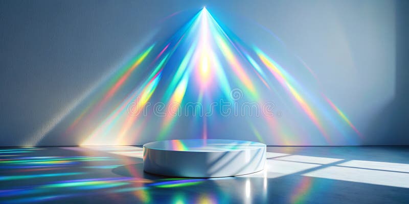 Blue Light Refraction with Prism Effect for Product Display ...