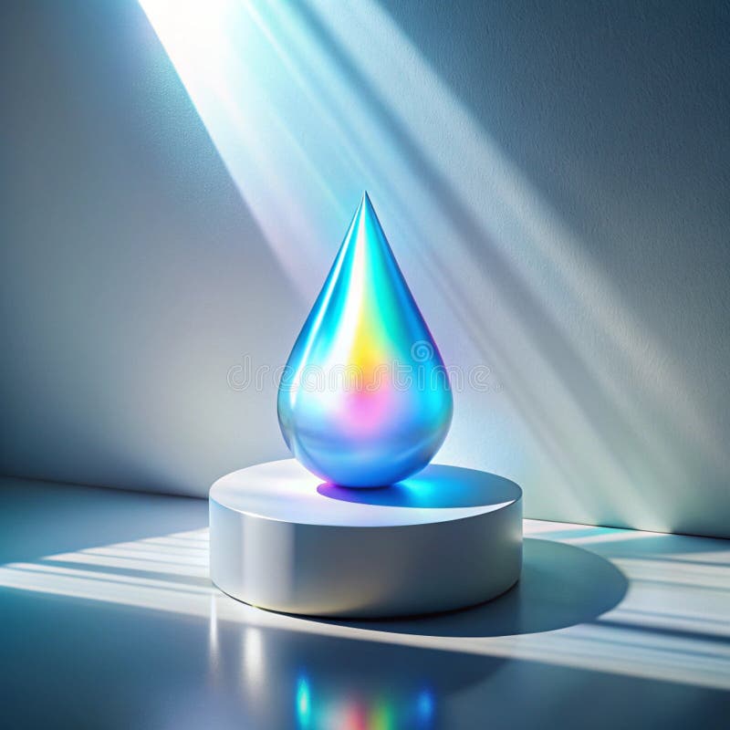 Blue Light Refraction with Prism Effect for Product Display ...