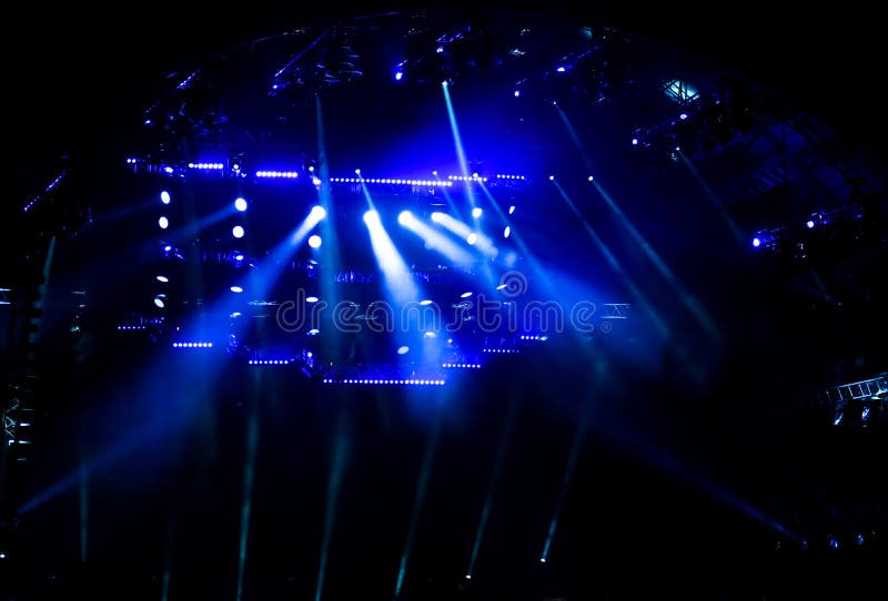 Red Light on a Rock Concert Stage As Background Stock Image - Image of ...