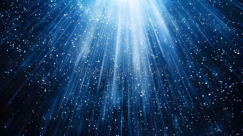 Abstract Blue Light Background with Stars Stock Illustration ...
