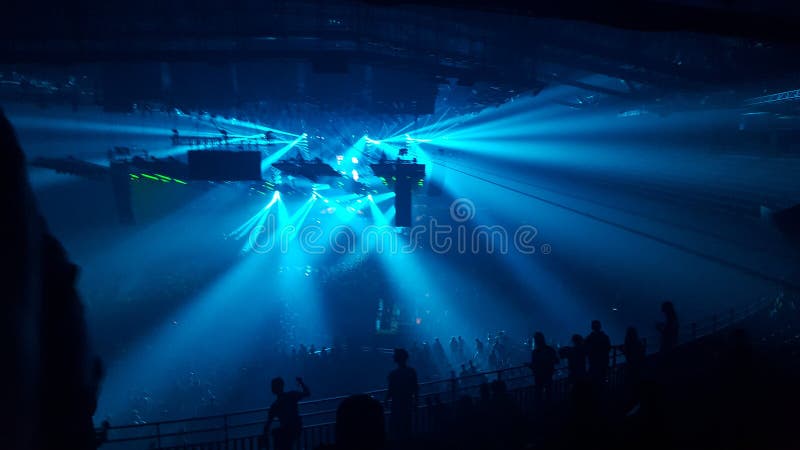 Light show blue stock photo. Image of light, blue, party - 126230518
