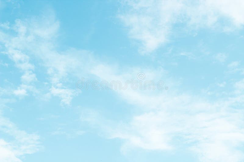 Blue Light Sky with White Clouds, Texture Stock Image - Image of bright ...