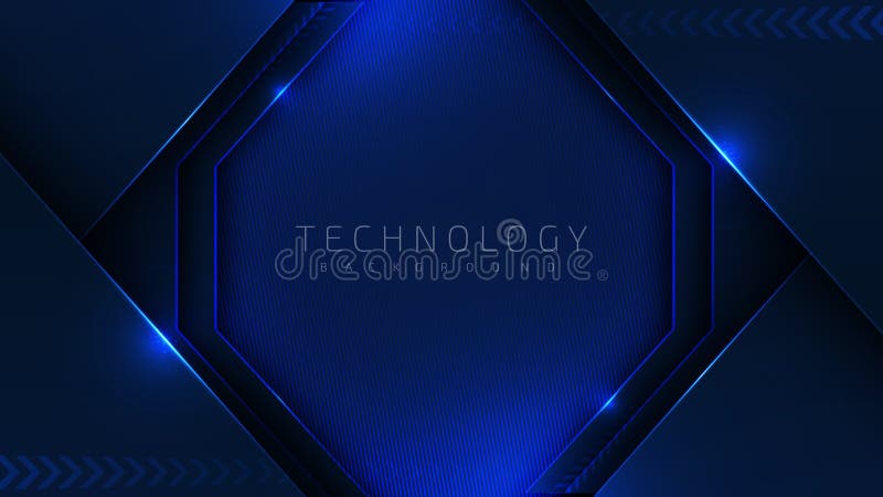 Blue Light Sparkle Line on Dark , Technology Design Concept . Abstract ...