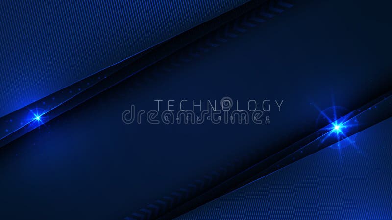 Blue Light Sparkle Line on Dark , Technology Design Concept . Abstract ...