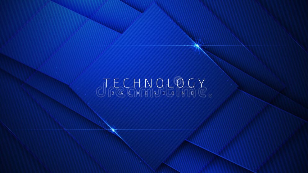 Blue Light Sparkle Line on Dark , Technology Design Concept . Abstract ...