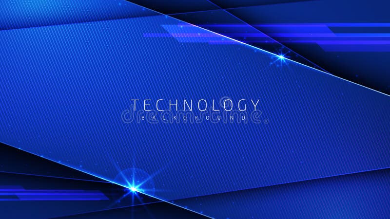 Blue Light Sparkle Line on Dark , Technology Design Concept . Abstract ...