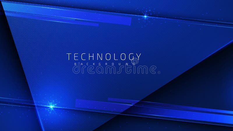 Blue Light Sparkle Line on Dark , Technology Design Concept . Abstract ...