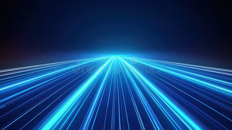 Blue Light Speed Futuristic Technology and High-Speed Network ...