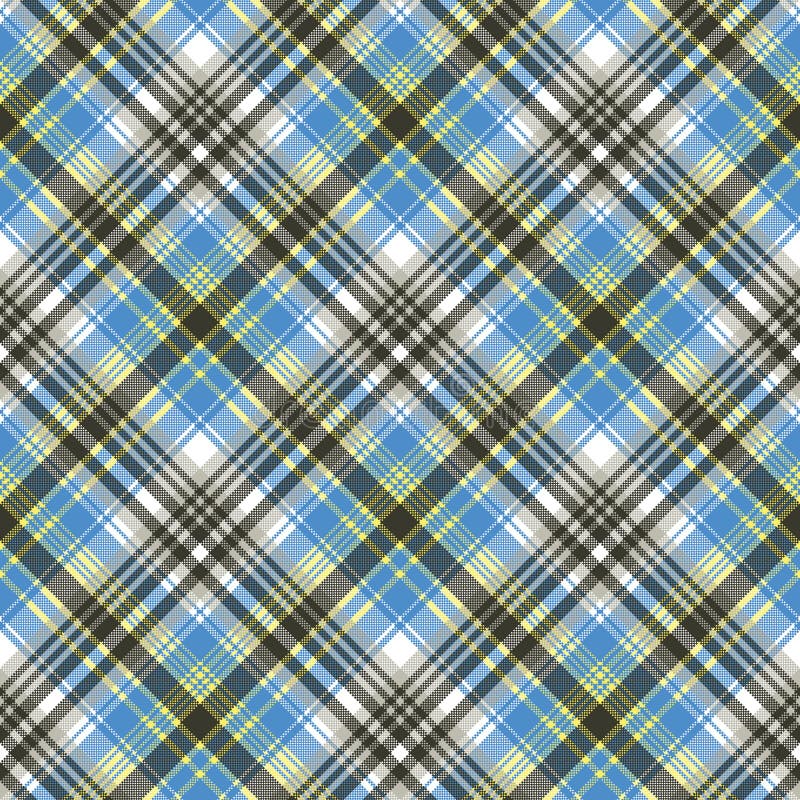 Blue Light Tartan Plaid Seamless Pattern Stock Vector - Illustration of ...