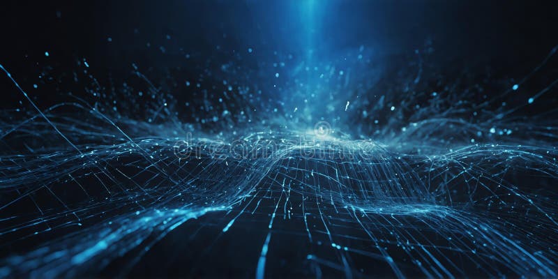 Blue Light Trail Futuristic Particles Backdrop Neural Ai Generated ...