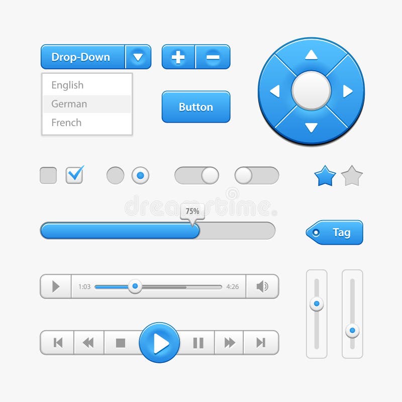 Blue Light User Interface Controls. Web Elements. Website, Software UI ... Blue Light User Interface Controls. Web Elements. Website, Software UI ...