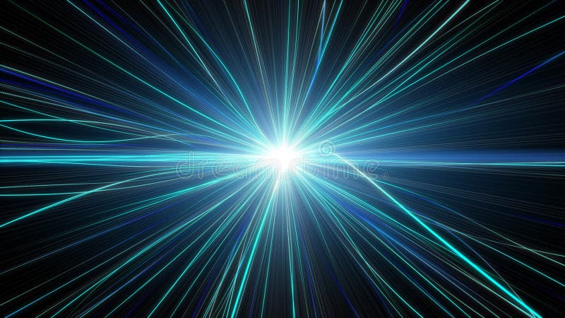Blue Light Warp Loop Background Stock Footage - Video of ideas, science ...