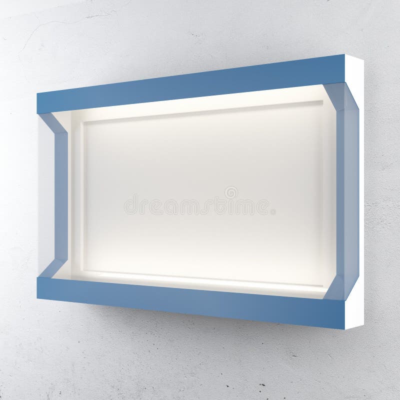 Blue lightbox stock illustration. Illustration of blank - 33753702