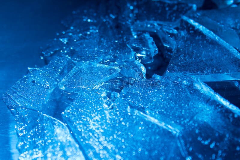 Blue Cracked Ice Background Stock Image - Image of texture, background ...