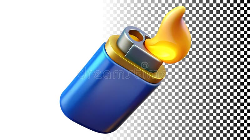 Blue Lighter, Fire Starter and Flame Source for Camping and Utility Png ...