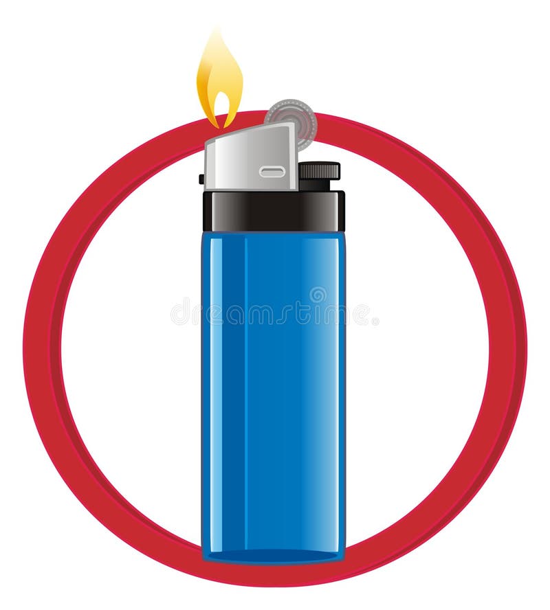 Lighter in sign stock illustration. Illustration of flame - 181065676