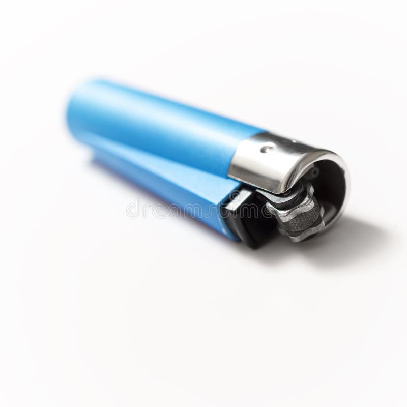 Blue lighter view stock photo. Image of match, lighter - 149595544