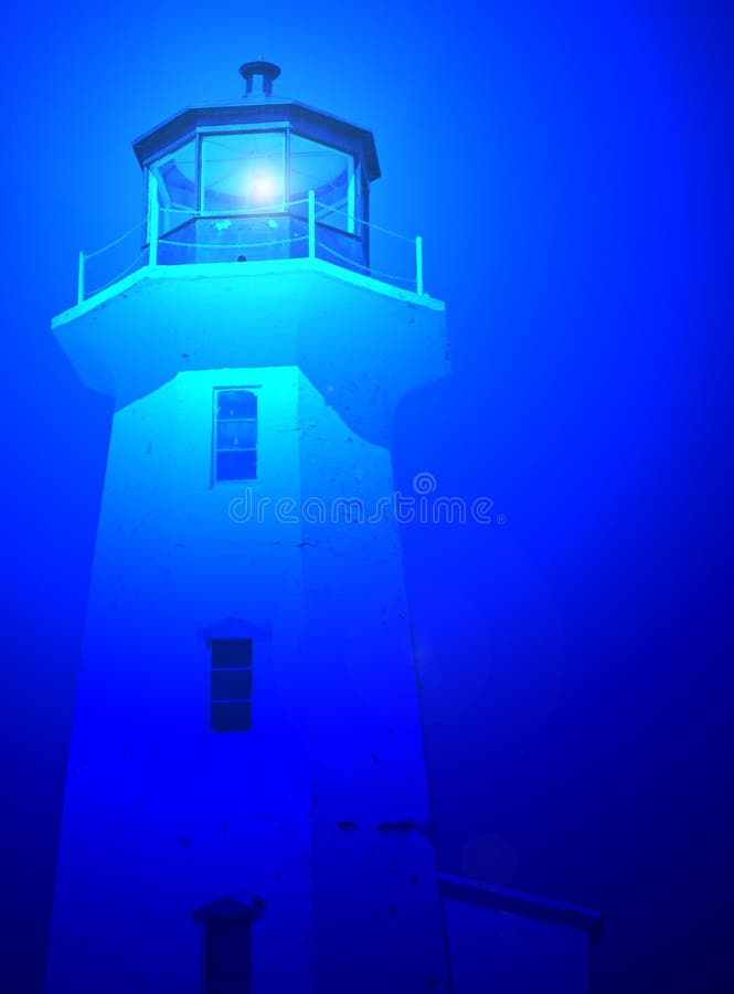 Blue lighthouse stock photo. Image of coast, naval, lead - 9760830