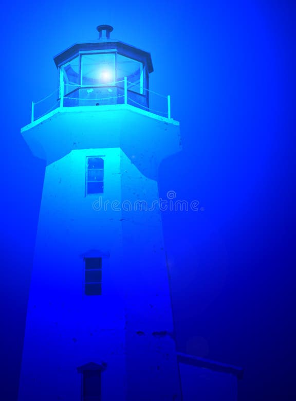Blue lighthouse stock photo. Image of coast, naval, lead - 9760830