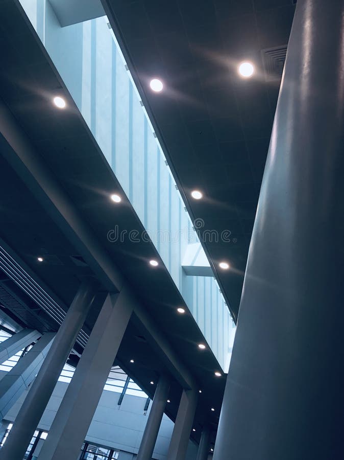 Blue lighting design stock image. Image of steel, design - 170894261