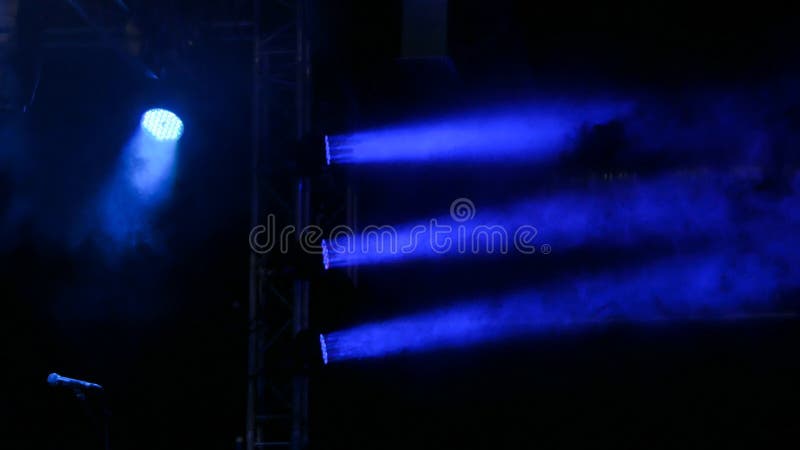 Blue lighting on stage stock photo. Image of event, color - 161715622