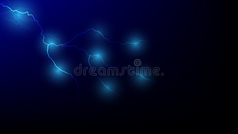 Color Lightning Bolt at Black Background Stock Image - Image of danger ...