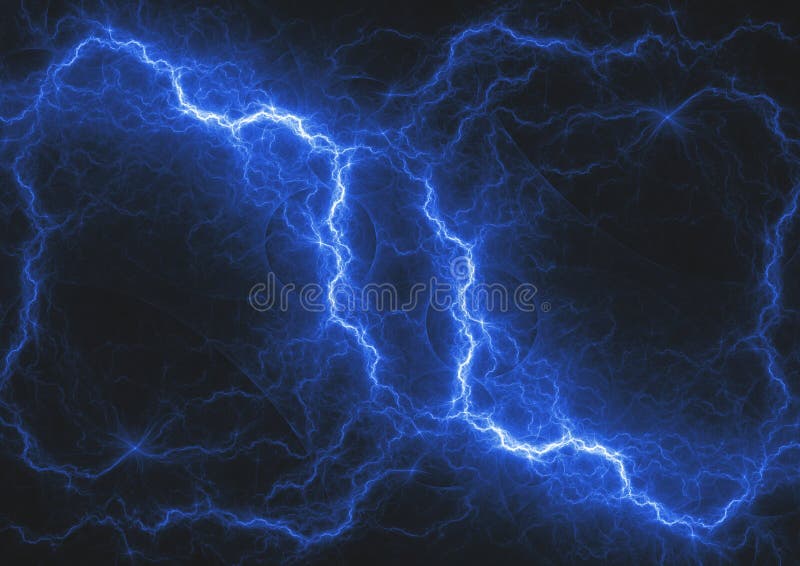 Blue lightning bolt, stock illustration. Illustration of bolt - 112504354