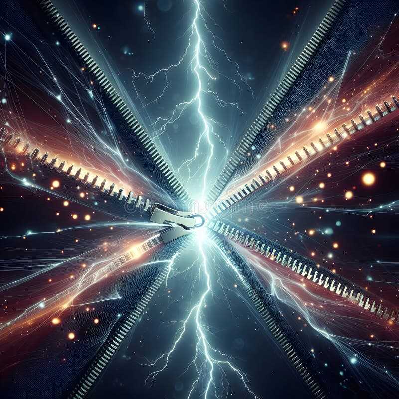 A Blue Lightning Bolt is Shown in the Middle of a Blue Background Stock Illustration ...